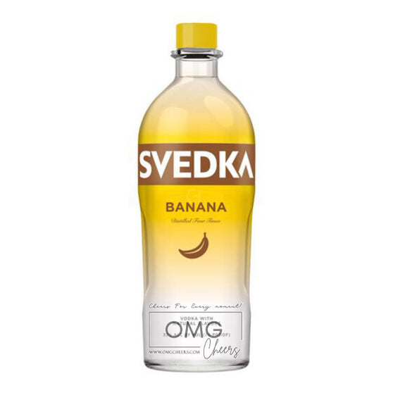 SVEDKA Banana Flavored Vodka – Smooth Tropical Banana Infusion – OMGCHEERS