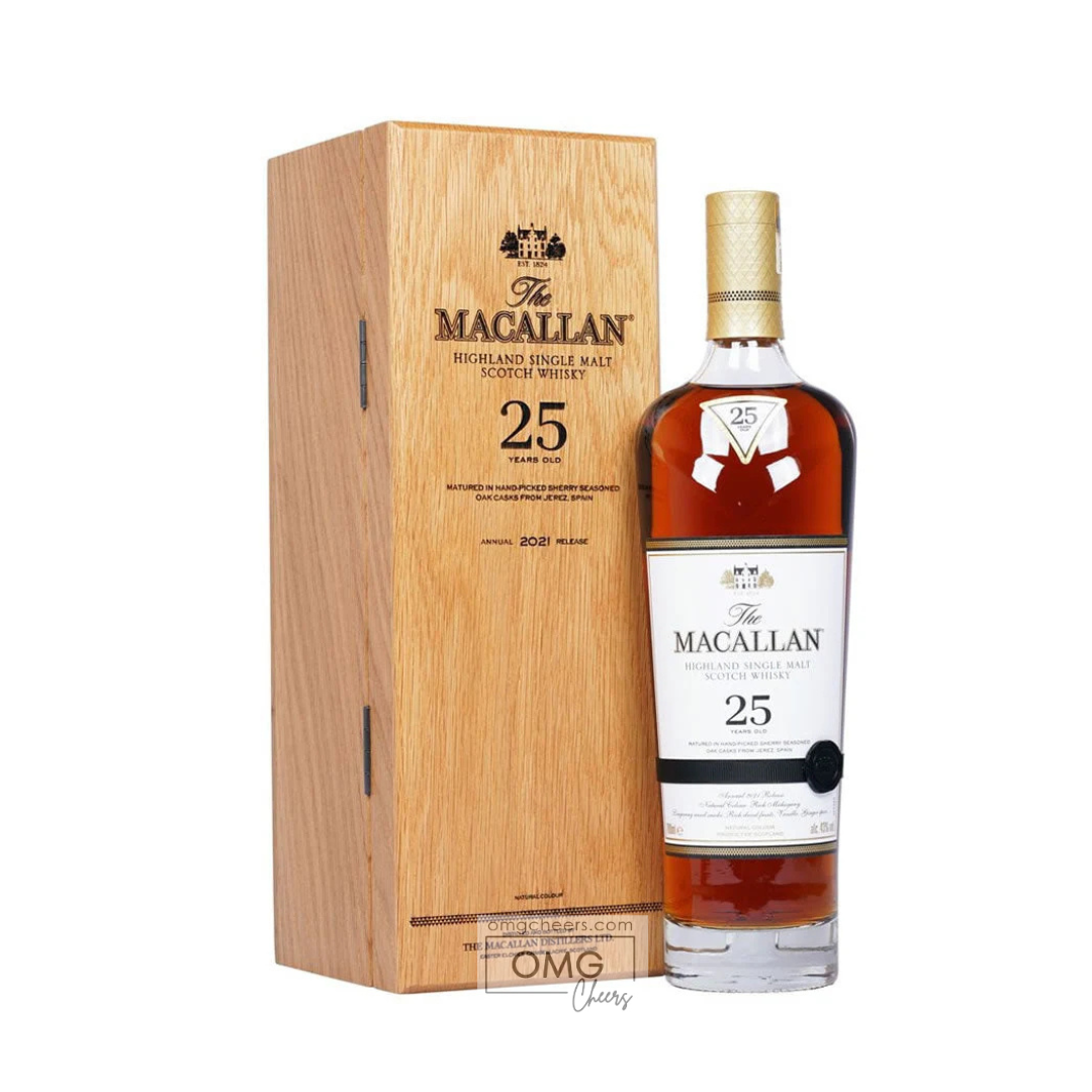Macallan 25 Year Sherry Oak 750ML – OMGCHEERS